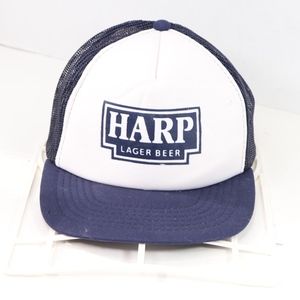 Vintage | Accessories | Vintage Harp Lager Snapback Trucker Hat Cap ...